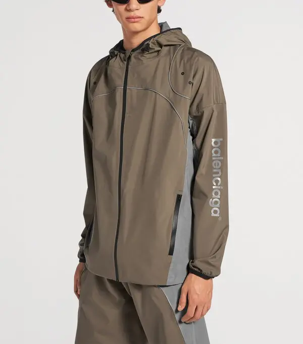 Balenciaga Reflective Techwear Zip-up Jacket