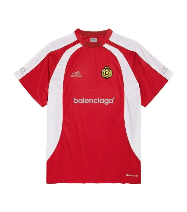 Balenciaga Contrast Sports T-shirt - Red