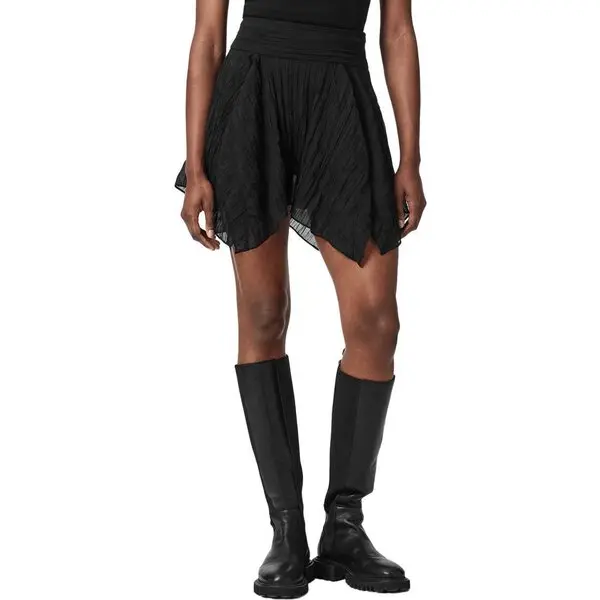 ALLSAINTS Asal Asymmetric Miniskirt