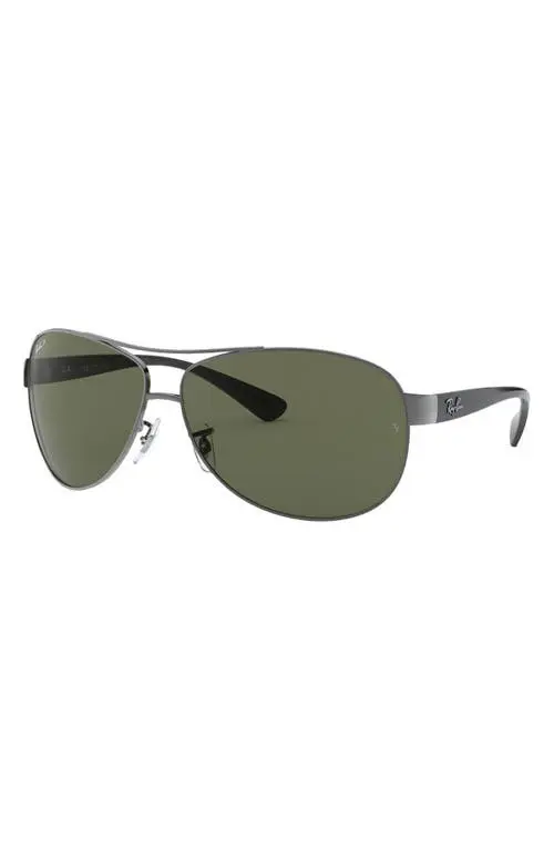 Ray-ban 67mm Oversize Polarized Aviator Sunglasses