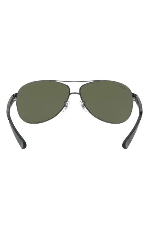 Ray-ban 67mm Oversize Polarized Aviator Sunglasses