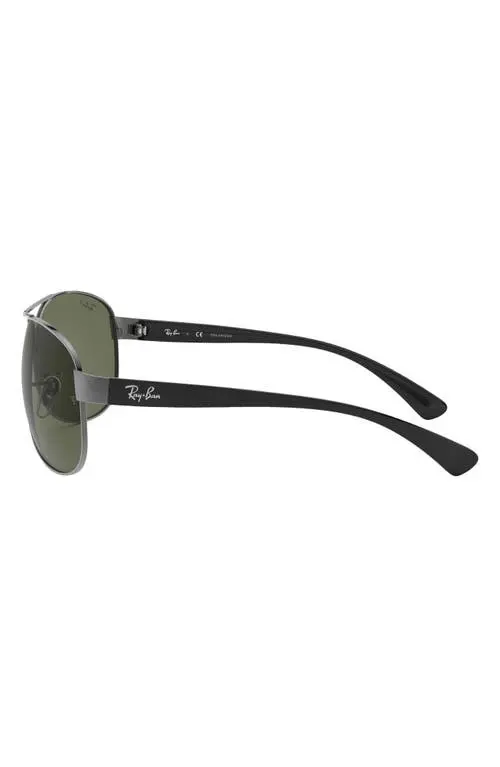 Ray-ban 67mm Oversize Polarized Aviator Sunglasses