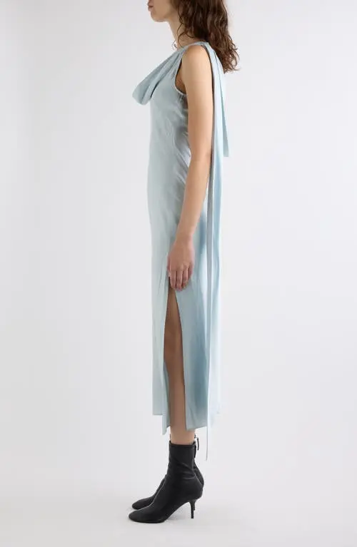 Acne Studios Dotti Cowl Neck Silk Satin Dress