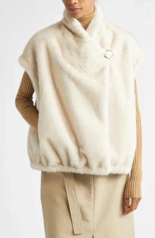Moncler Chardonneret Layered Fleece Jacket - Beige