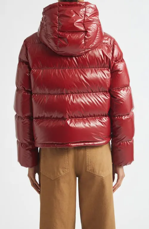 Moncler Niveole Crop Down Jacket - Red