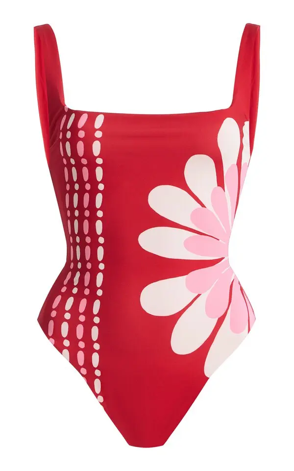 CALA DE LA CRUZ Vienna One-piece Swimsuit - Red