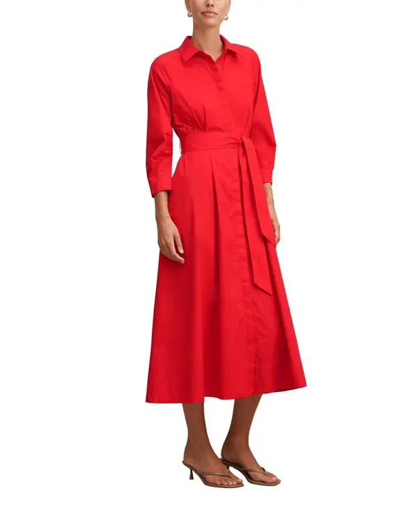 EVER NEW Sally Cotton Shirt Midi Dress