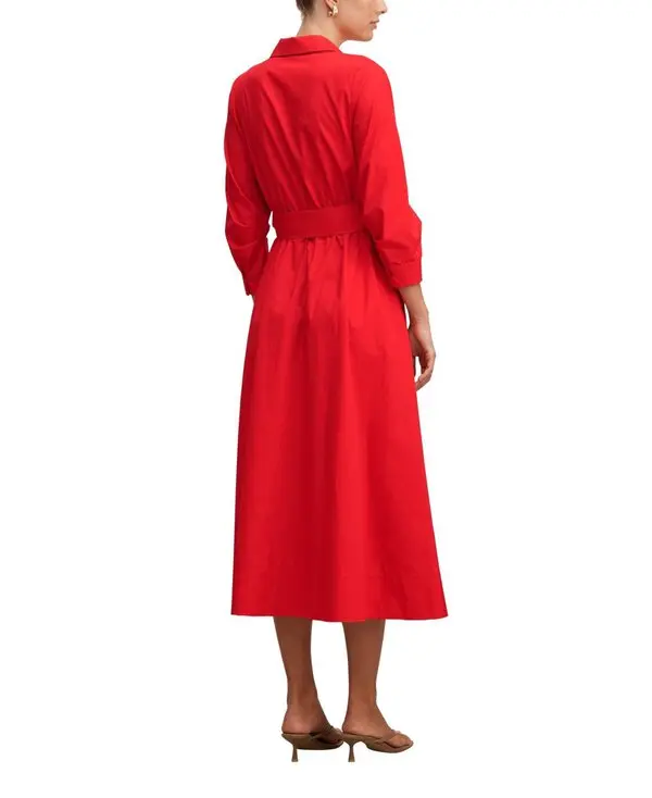 EVER NEW Sally Cotton Shirt Midi Dress