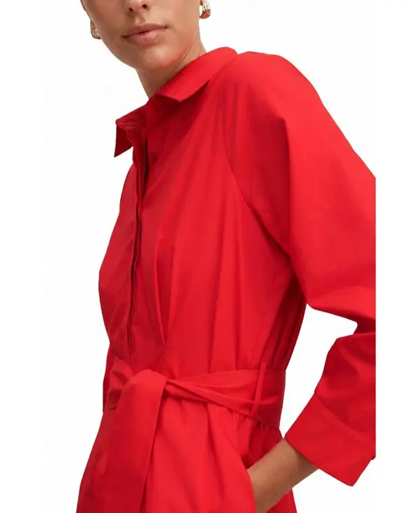 EVER NEW Sally Cotton Shirt Midi Dress
