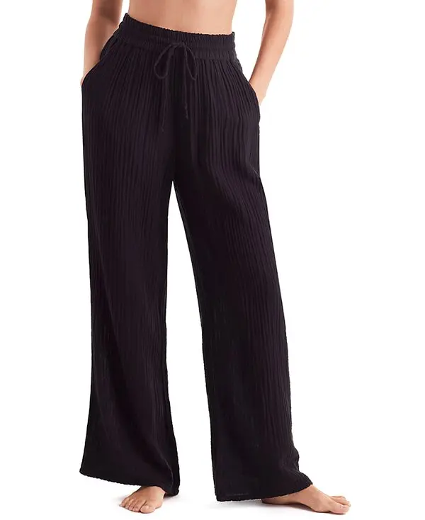 MIMI FLAMINGO Bliss Gauze Vista Pant - Black