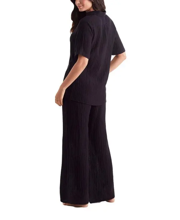 MIMI FLAMINGO Bliss Gauze Vista Shirt - Black