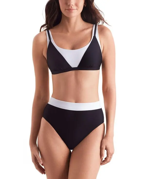 MIMI FLAMINGO Brooke High Waist Pant - Black/white