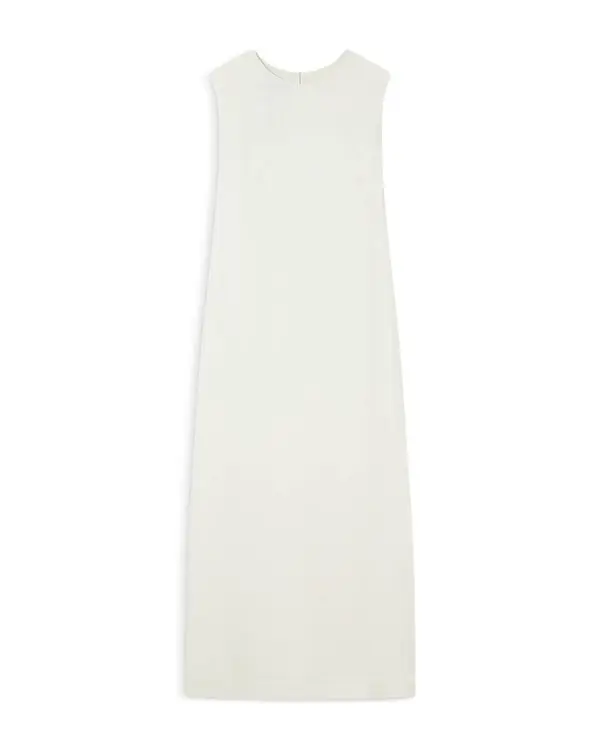 Whistles Sleeveless Fringe Back Midi Dress