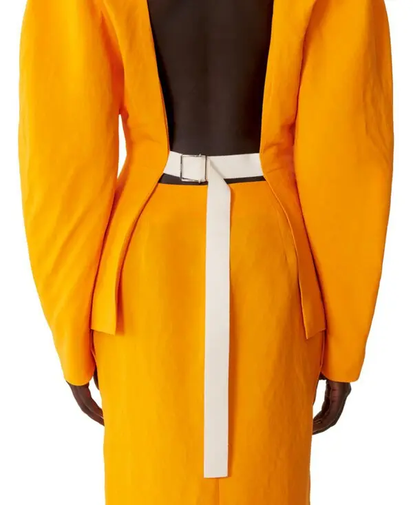 LANVIN Paper And Viscose Open-back Jacket