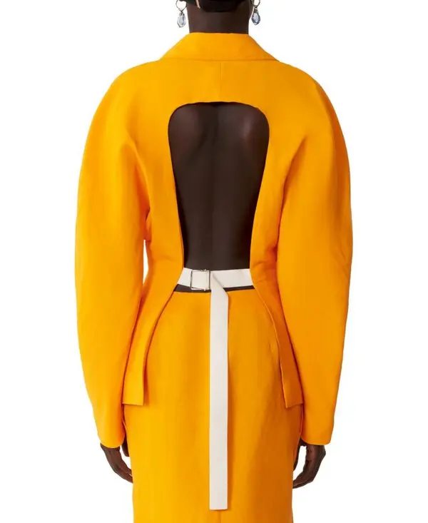 LANVIN Paper And Viscose Open-back Jacket