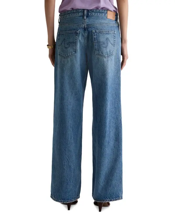 Ag Low Rise Wide Leg Jeans