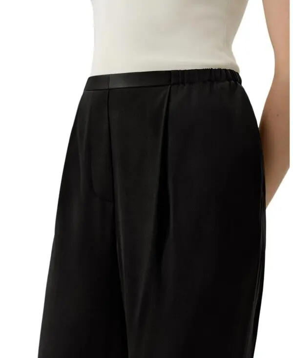 Lilysilk Double Faced Silk Charmeuse Wide Leg Pants