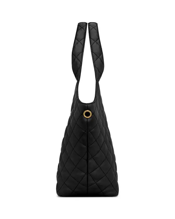 Saint Laurent Icare Quilted Leather Medium Bag - Black