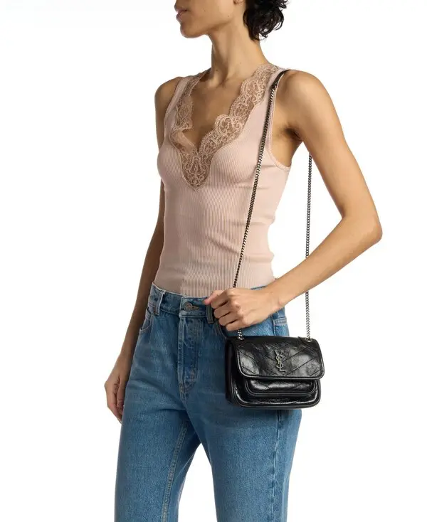 Saint Laurent Niki Mini Bag - Black