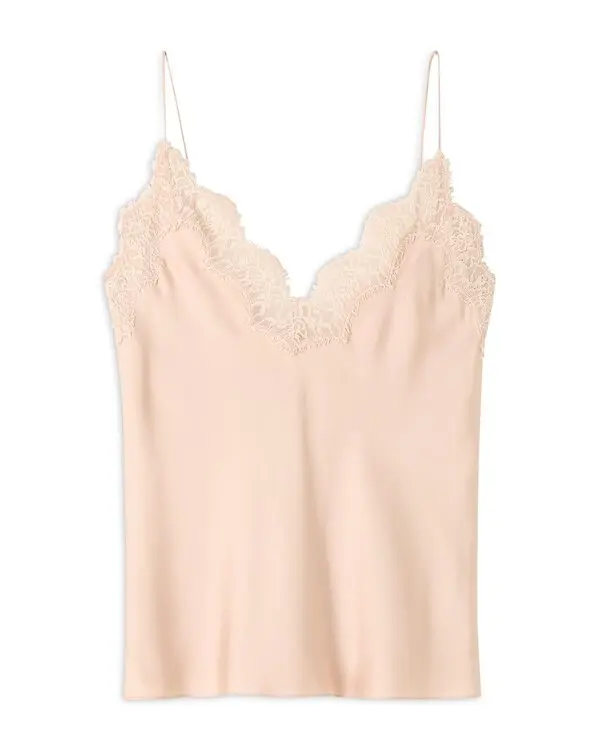 RÓHE Lace Trim Silk Camisole