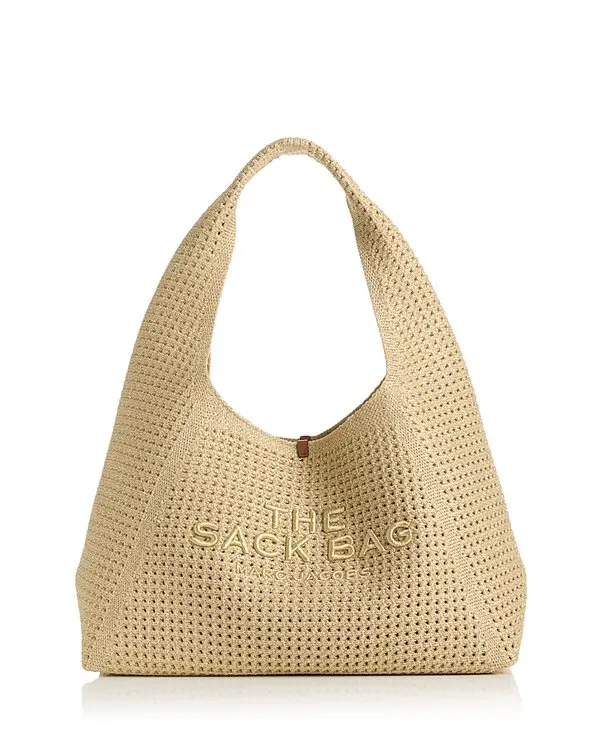 Marc Jacobs The Sack Crochet Shoulder Bag - Champagne