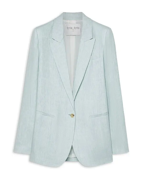 FORTE_FORTE Linen Peak Lapel Jacket