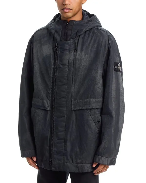 Stone Island Capospalla Hand Sprayed Hooded Parka Jacket