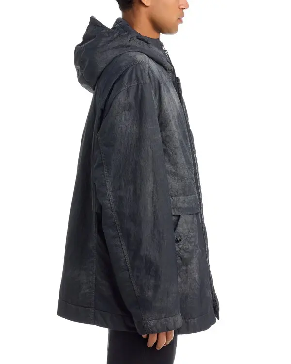 Stone Island Capospalla Hand Sprayed Hooded Parka Jacket