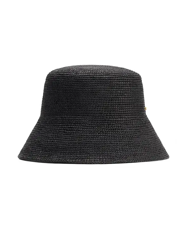 Cuyana Handwoven Toquilla Straw Bucket Hat - Black