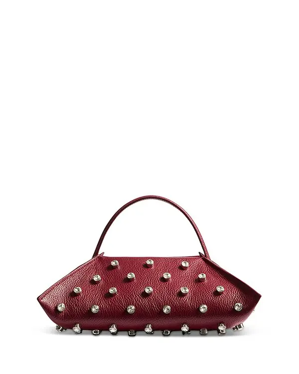 Altuzarra Origami Crystal Baguette Bag - Grenache