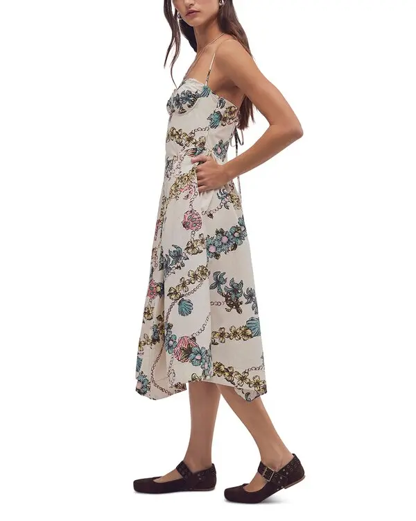 Free People Cherish Printed Midi Dress