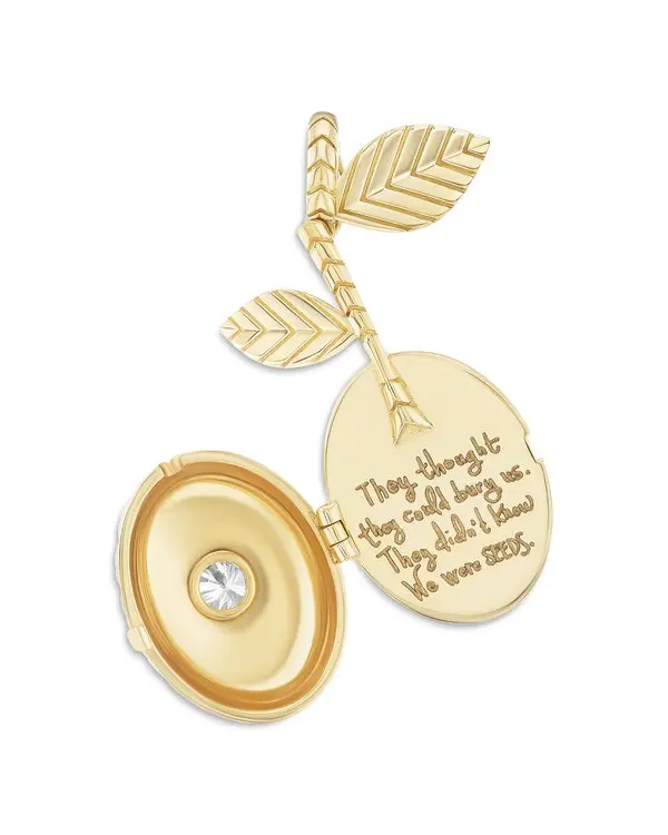 Harwell Godfrey 18k Yellow Diamond Seed Locket Pendant