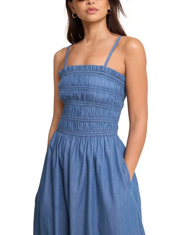 NOBODY'S CHILD Faith Denim Midi Dress