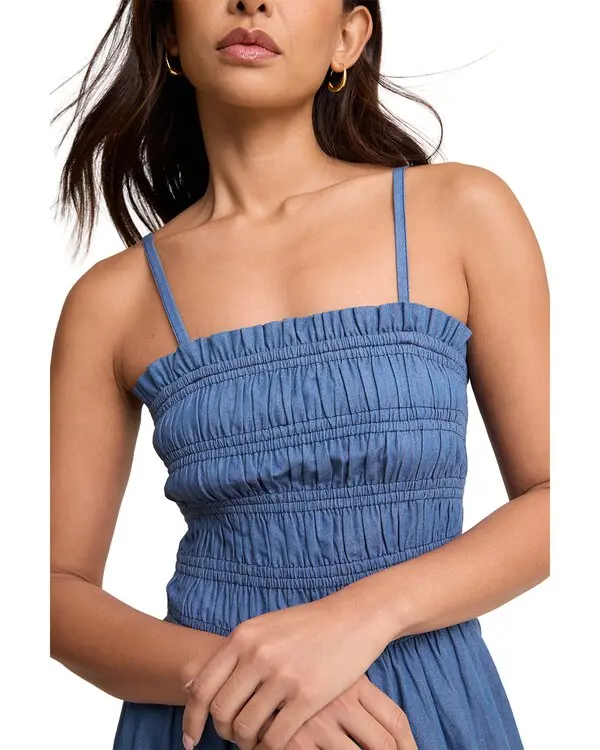 NOBODY'S CHILD Faith Denim Midi Dress
