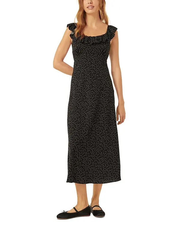 NOBODY'S CHILD Libby Midi Dress - Black