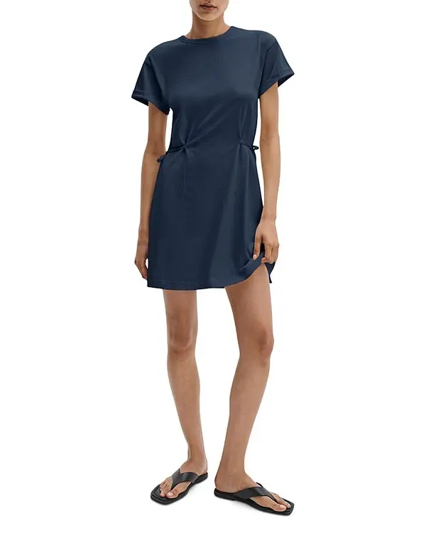 Rag & Bone Mica Tie Tee Dress - Navy
