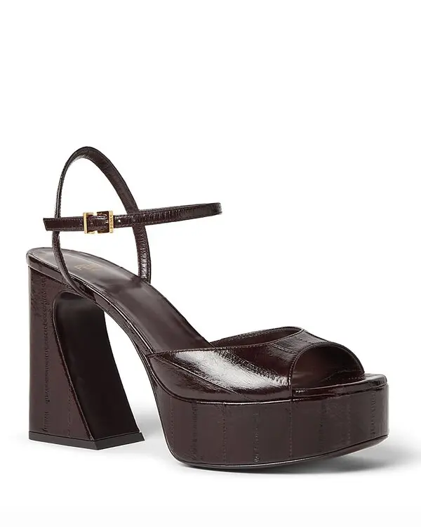Fendi Missina Lucida Platform Sandals - Brown