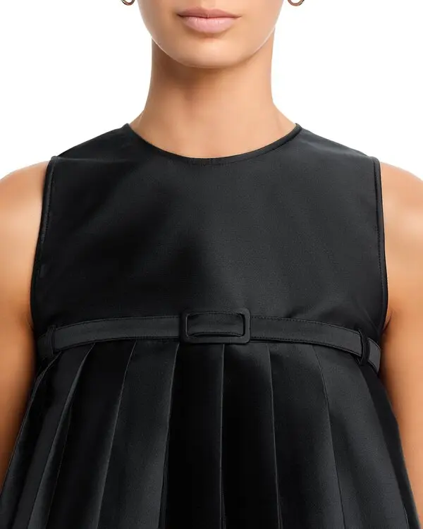 MAISON MARGIELA Pleated Satin Sleeveless Top