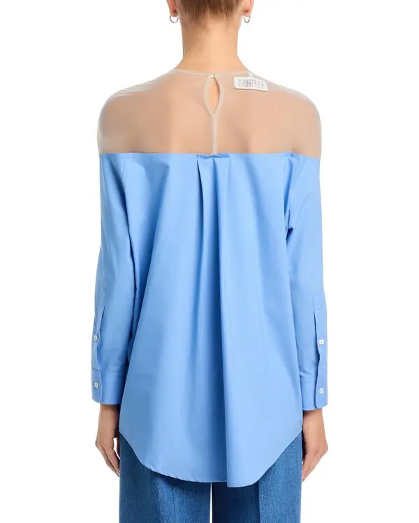 MAISON MARGIELA Illusion Cotton Poplin Shirt