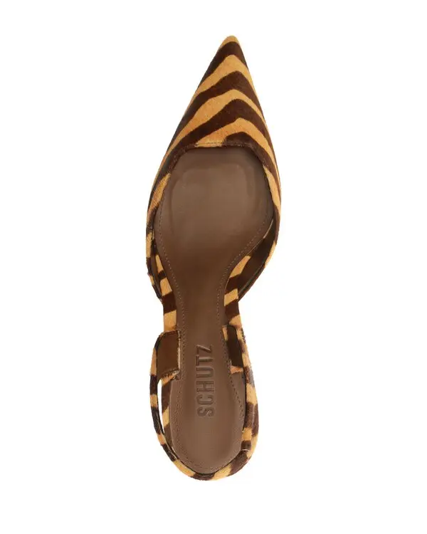 Schutz Paola Animal Print Calf Hair Pumps