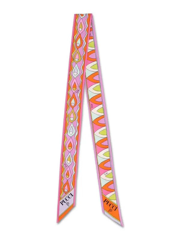 Emilio Pucci Bandeau In Twill Di Seta - Multicolour