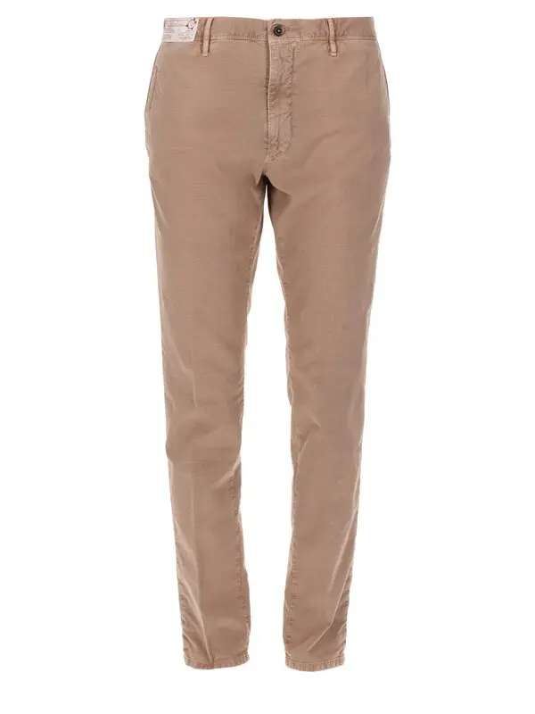 Incotex Patch Logo Tailored Pants