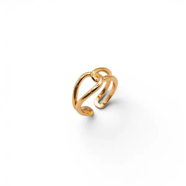 MISS CECILIA Classic Knot Ring - Gold