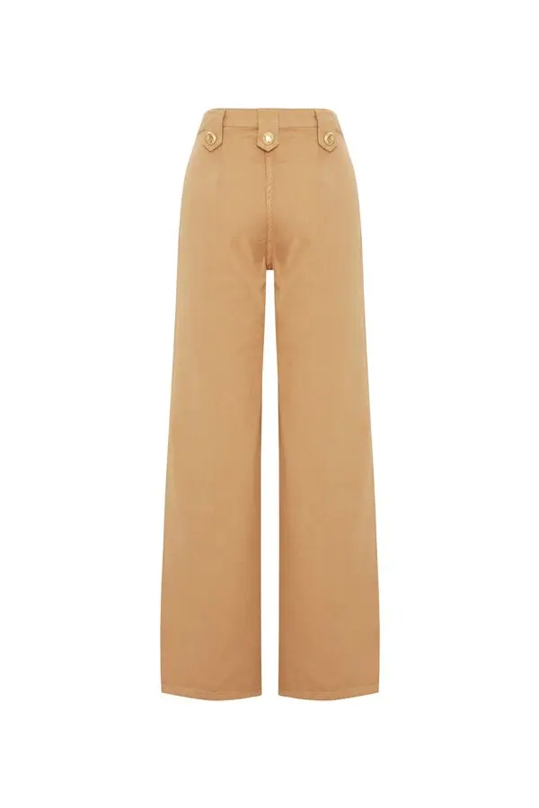 EXQUISE Orange / Brown Acacio Denim Pants