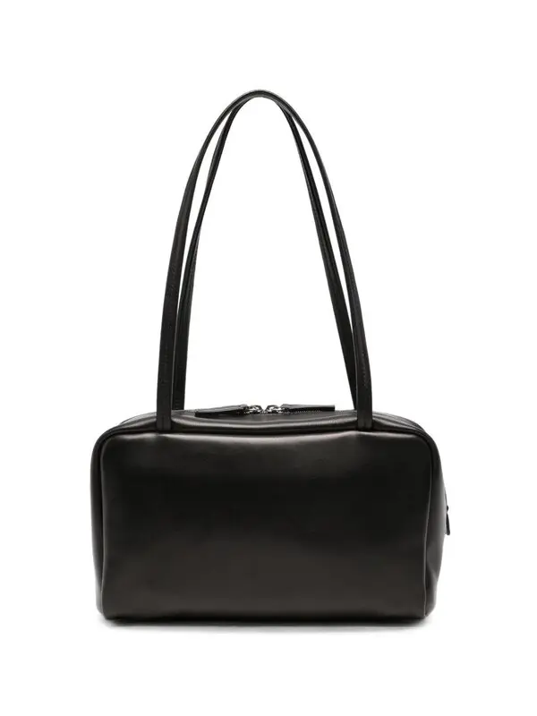 THE ROW Astra Leather Bowling Bag - Black
