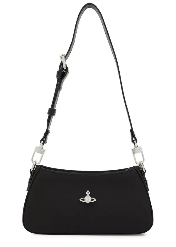 VIVIENNE WESTWOOD Tasha Twill Shoulder Bag - Black
