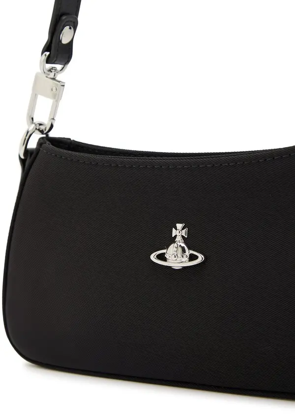 VIVIENNE WESTWOOD Tasha Twill Shoulder Bag - Black