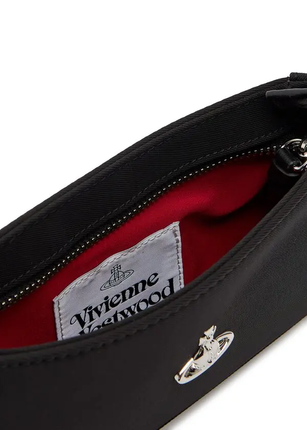 VIVIENNE WESTWOOD Tasha Twill Shoulder Bag - Black