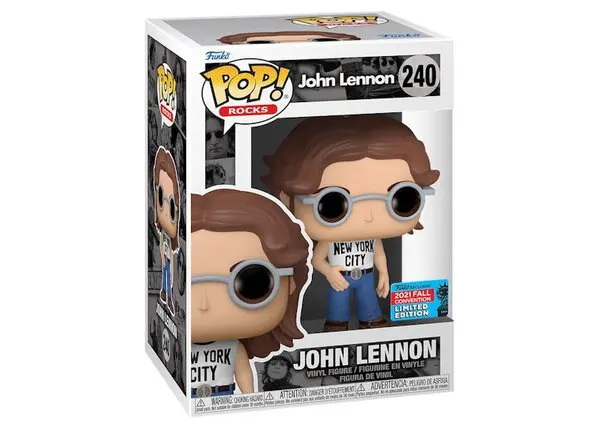FUNKO Pop! Rocks John Lennon 2021 Fall Convention Exclusive Figure #240 - Multicolor