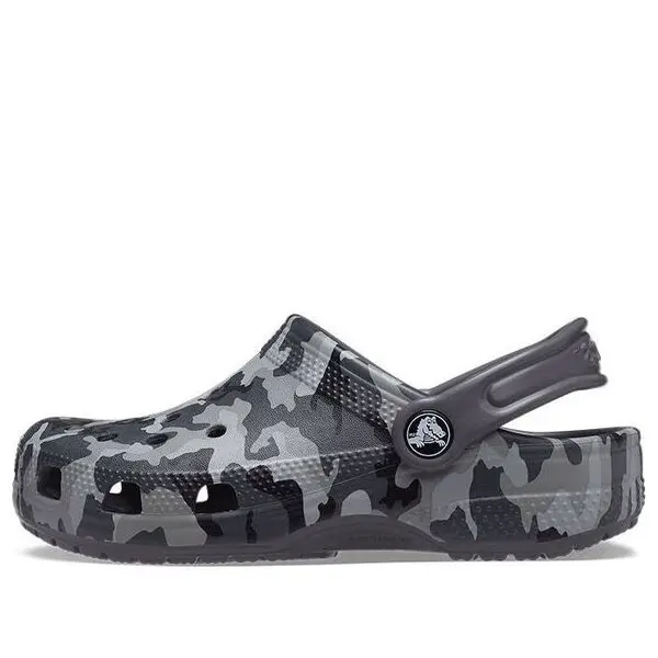 CROCS Classic Camo Clogs - Black/grey